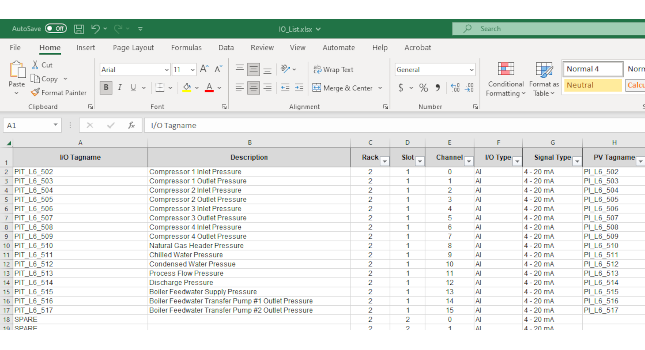 PLC梯形逻辑代码用Excel编写